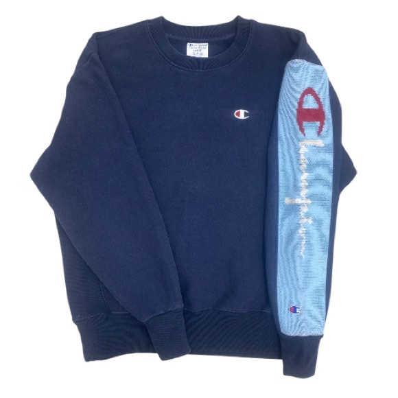 Champion | Sweaters | Vintage Champion Reverse Weave Navy Sweater ...